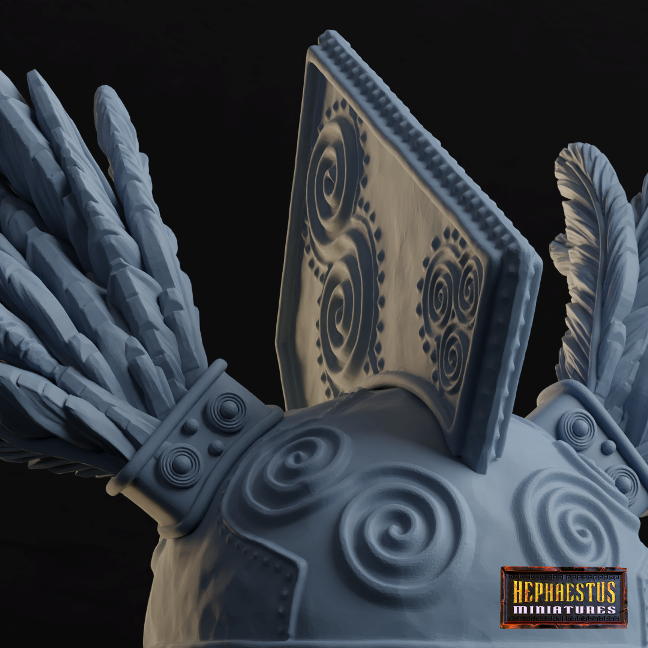 Craig's Models. 1:8 Scale - Gallic Chief Head Bust Including Plinth